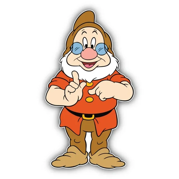 DOPASTICKER Snow White Cartoon Doc Sticker Decal Phone Decal Water ...