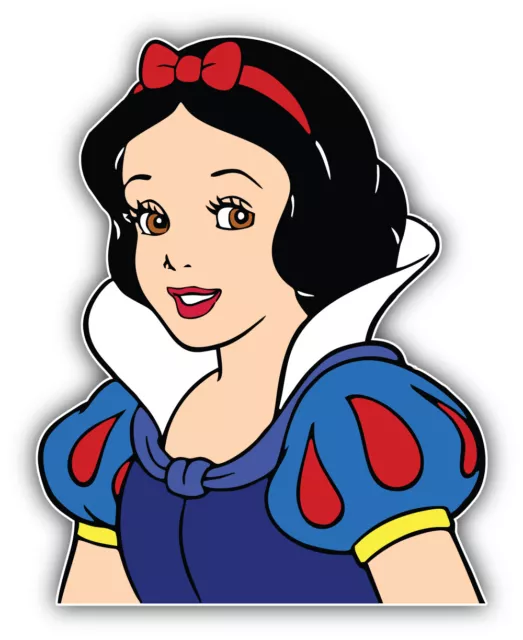 DOPASTICKER Snow White Cartoon Head Sticker Decal Phone Decal Water ...