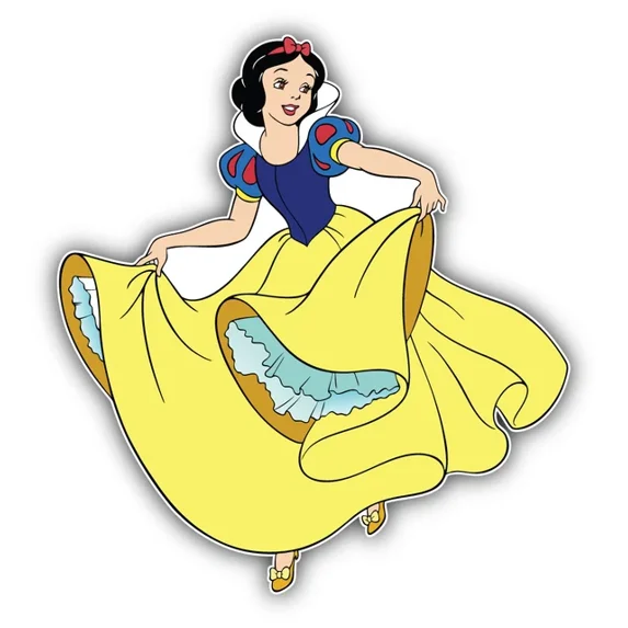 DOPASTICKER Snow White Cartoon Sticker Decal Phone Decal Water Bottle ...