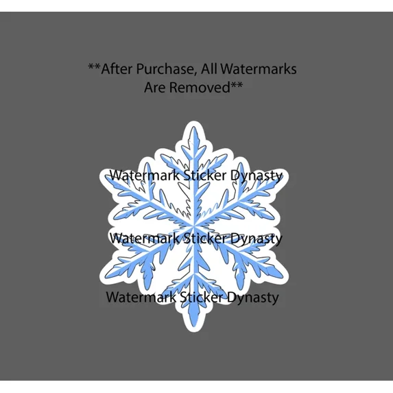 DOPASTICKER Snowflake Stickernow Winter Season Cold Artic Sticker Phone ...