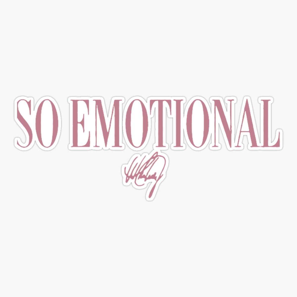 DOPASTICKER So Emotional Sticker, Phone Sticker Water Bottle Sticker ...