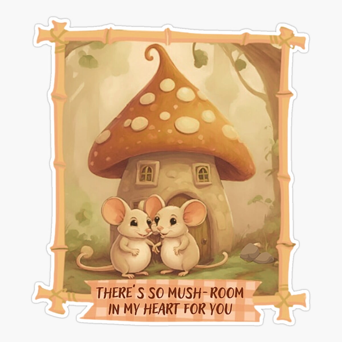 DOPASTICKER So Mush-Room In My Heart For You Sticker, Phone Sticker Car ...