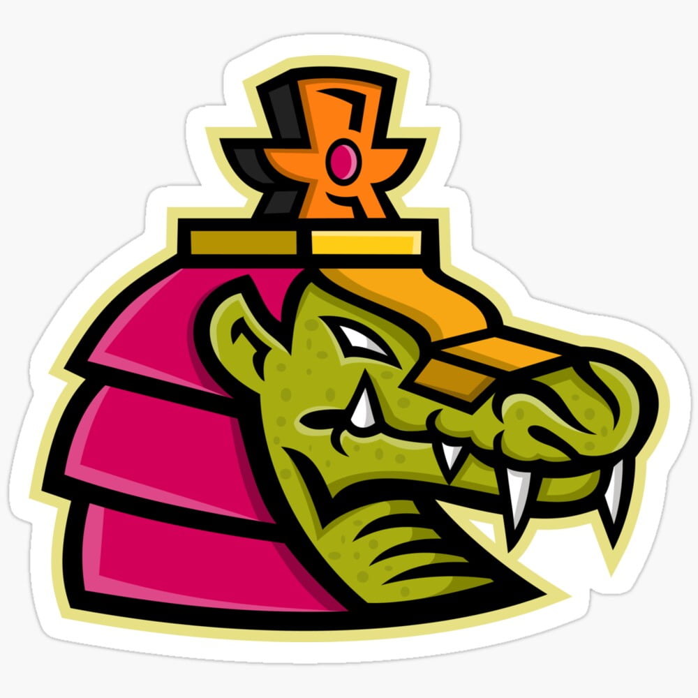 DOPASTICKER Sobek Egyptian God Mascot Sticker Phone Decal Water Bottle ...