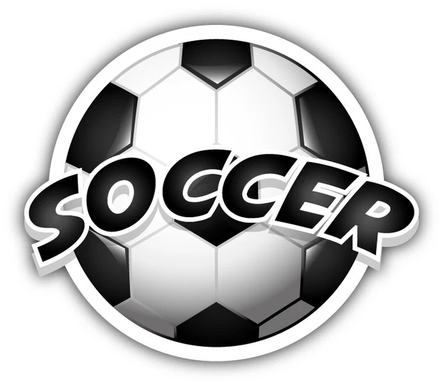 DOPASTICKER Soccer Ball Label Sticker Decal Phone Decal Water Bottle ...