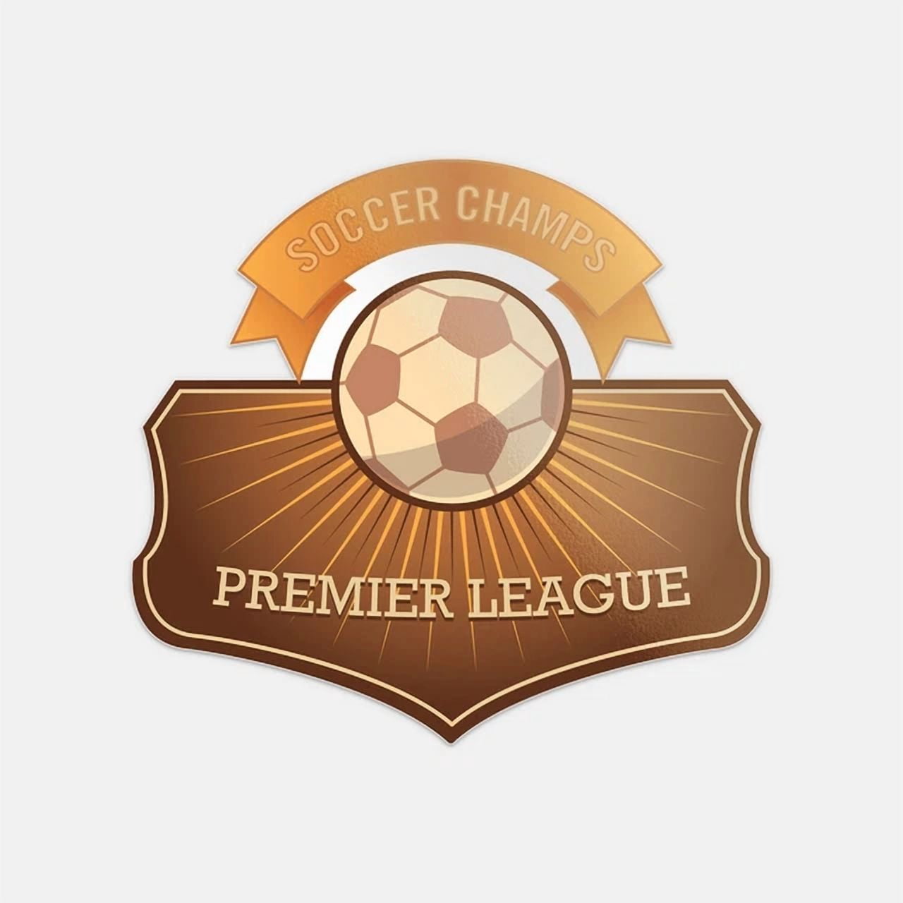 DOPASTICKER Soccer Champs Premier League Ball Sticker Decal Phone Decal ...