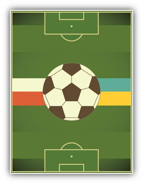 DOPASTICKER Soccer Field Sport Label Car Sticker Phone Decal Water ...