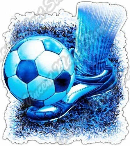 DOPASTICKER Soccer Kick Goal Ball Grass Athletic Sport Car Sticker ...