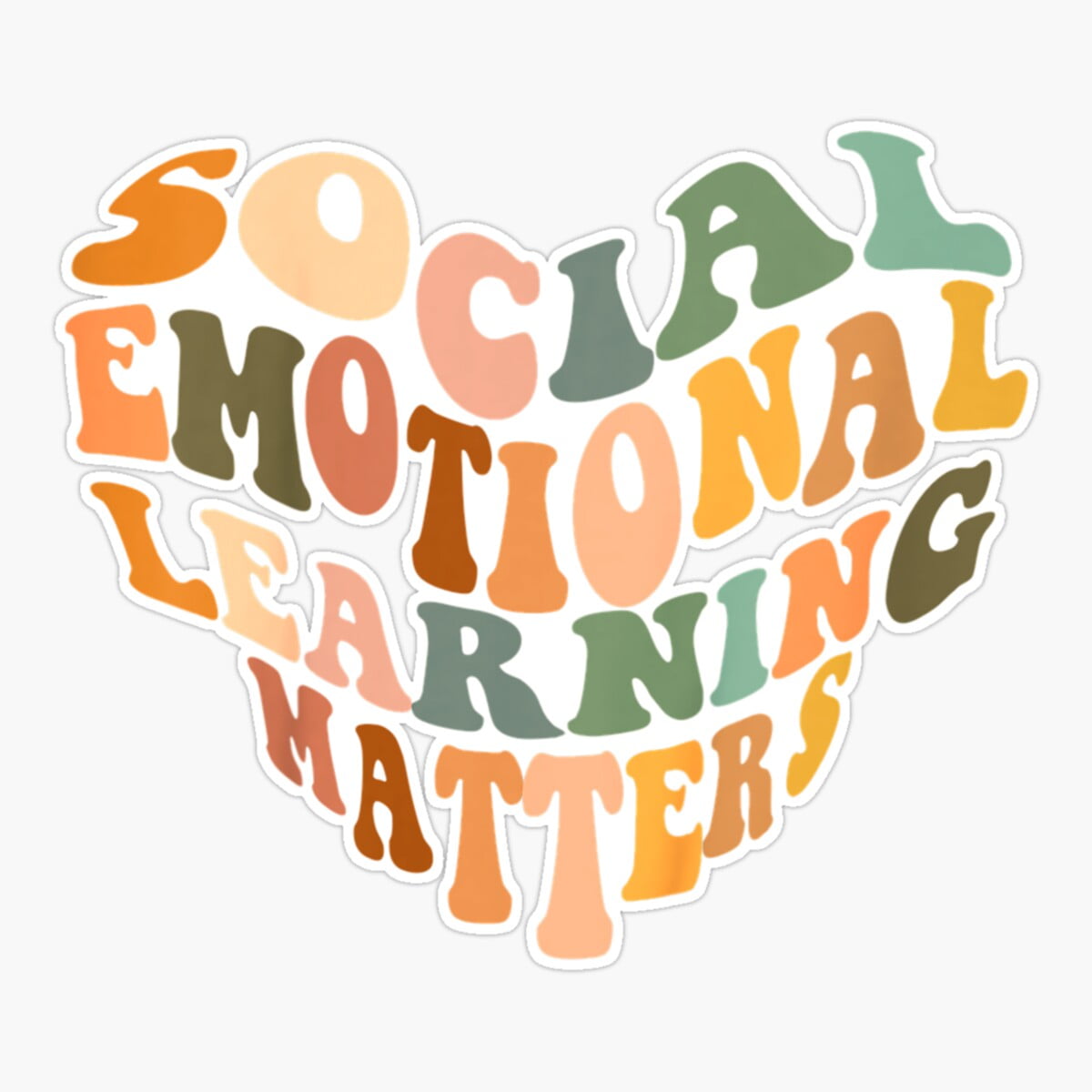 DOPASTICKER Social Emotional Learning Matters, Social Worker Back To School Sticker - Walmart.com