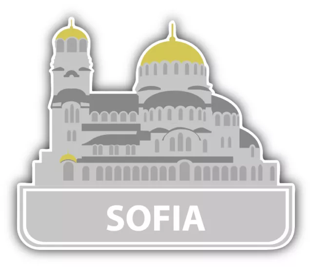 DOPASTICKER Sofia City View Bulgaria Sticker Decal Phone Decal Water ...