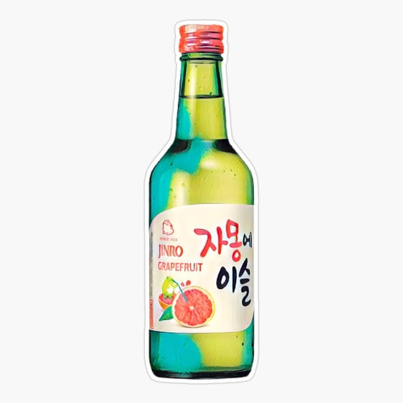 DOPASTICKER Soju Sticker, Phone Sticker Water Bottle Stickers Car ...