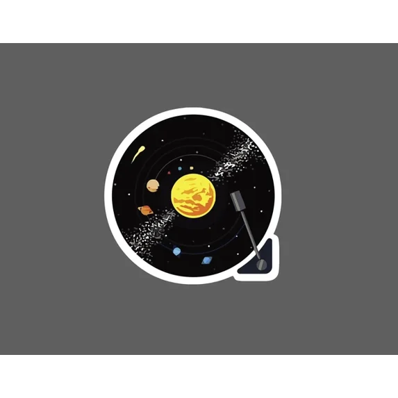 DOPASTICKER Solar System Sticker Record Planets Space Sticker Phone ...