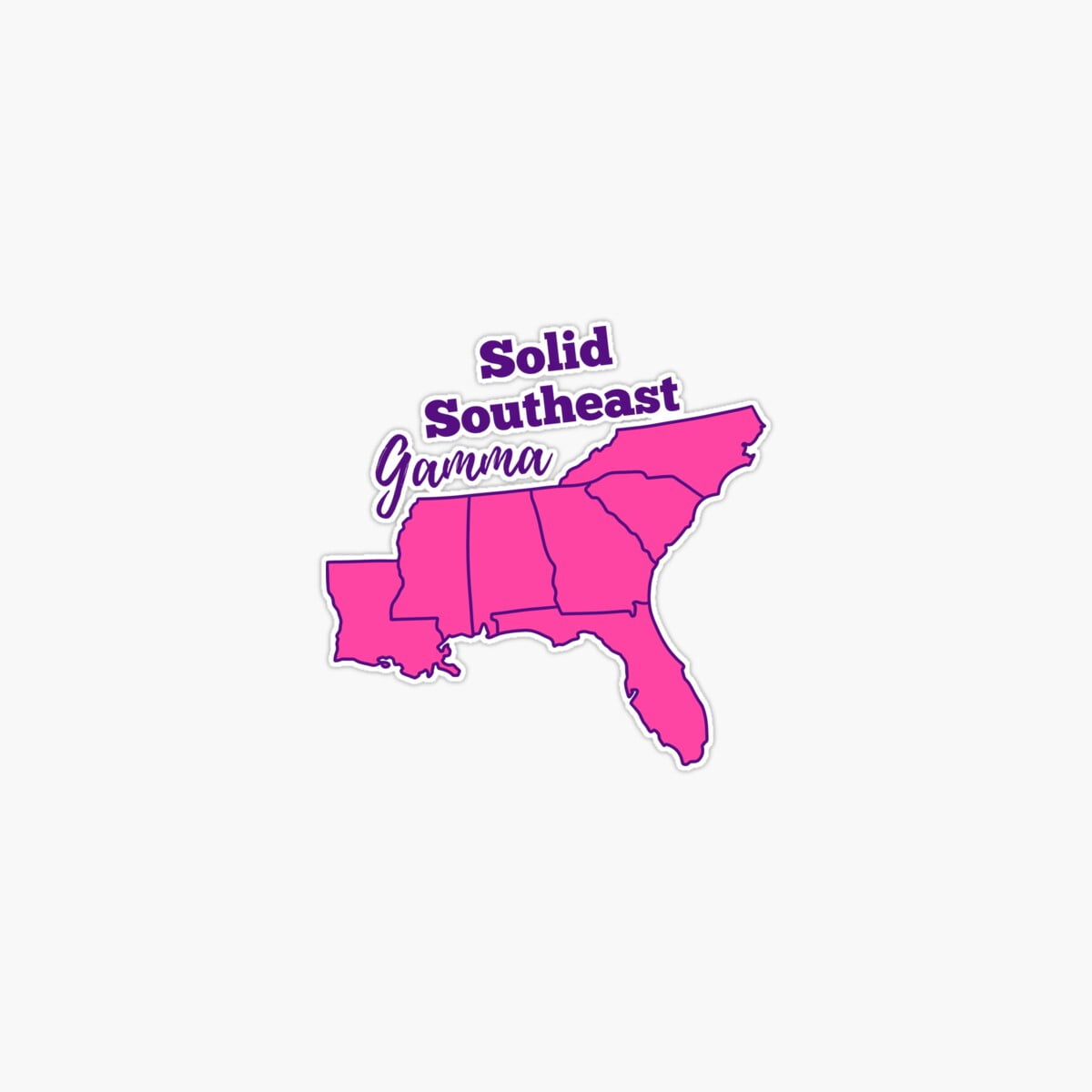 DOPASTICKER Solid Southeast Gamma Sticker Phone Sticker, Latop Sticker ...