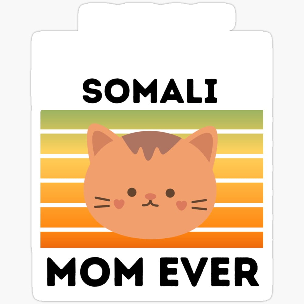 DOPASTICKER Somali Cat Mom Lovers, Mothers Day Gift Somali Lovers ...