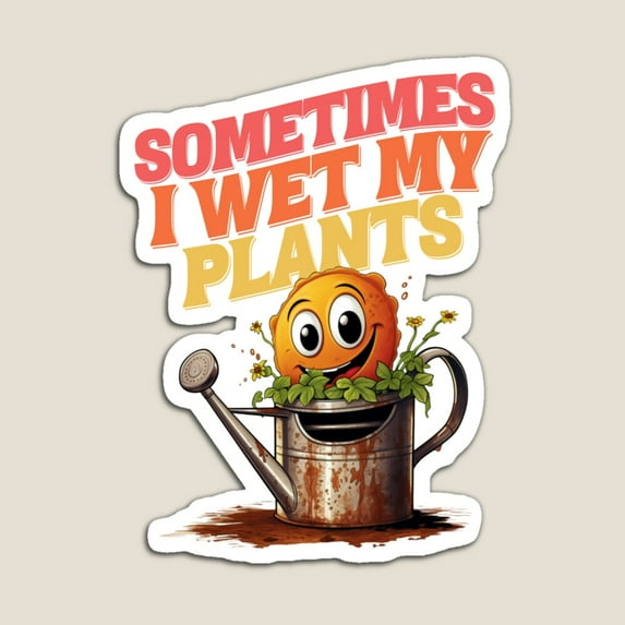 DOPASTICKER Sometimes I Wet My Plants - Community Gardening - Backyard ...