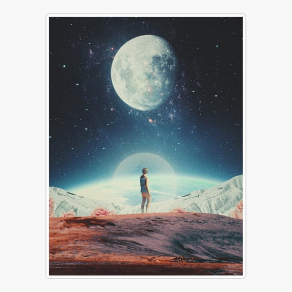 DOPASTICKER Somewhere Between Sometime & Eternity Sticker, Phone ...