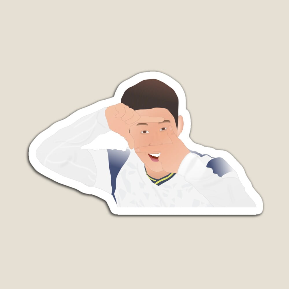 DOPASTICKER Son Heung Min Camera Celebration Sticker Hot Trending ...