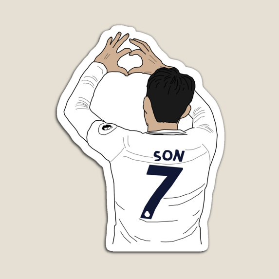 DOPASTICKER Son Heung Min Sticker Hot Trending Stickers Phone Decal ...