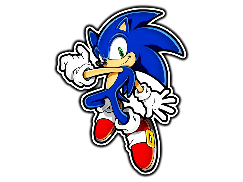 DOPASTICKER Sonic The Hedgehog Retro Sticker Decal Phone Decal Water ...