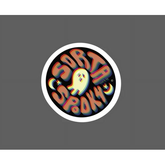 DOPASTICKER Sorta Spooky Sticker Ghost Trippy Horror Scary Sticker ...
