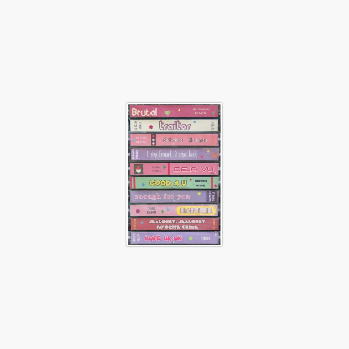 DOPASTICKER Sour Album Sticker, Phone Sticker Car Stickers, Birthday ...
