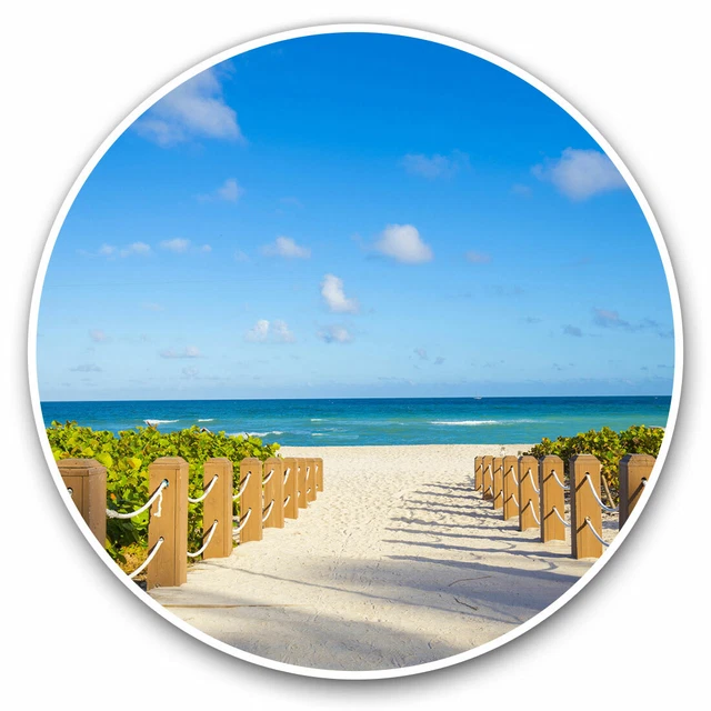 DOPASTICKER South Beach Miami Florida Usa America Cool Gift Decorative ...