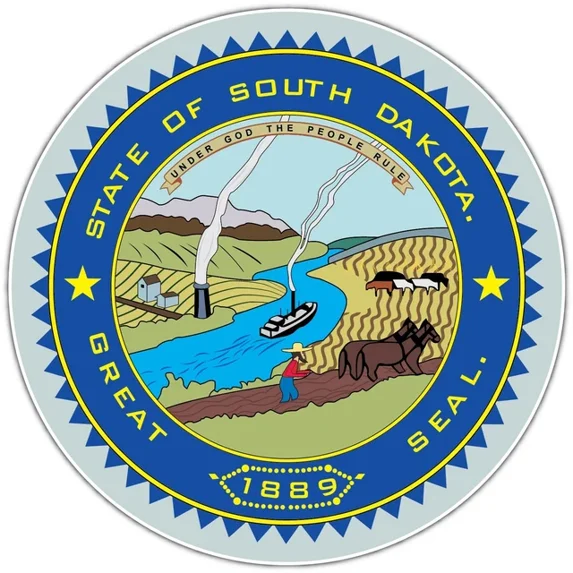 DOPASTICKER South Dakota State Seal Car Window Locker Sticker Decal ...