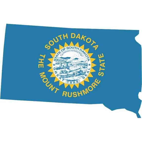 DOPASTICKER South Dakota Sticker Truck Car State Flag Sticker Phone ...