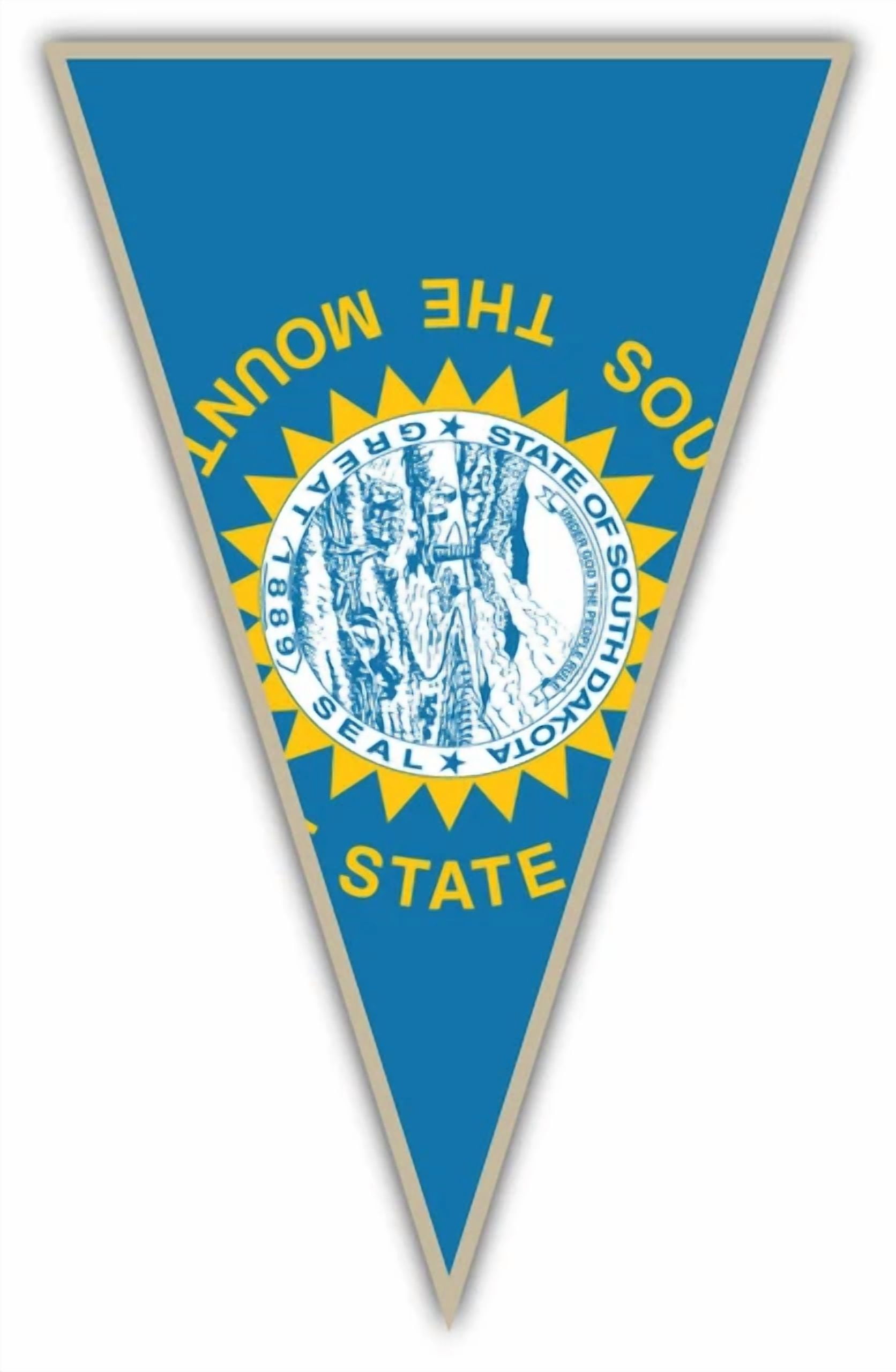 DOPASTICKER South Dakota Usa State Flag Sticker Decal Phone Decal Water ...