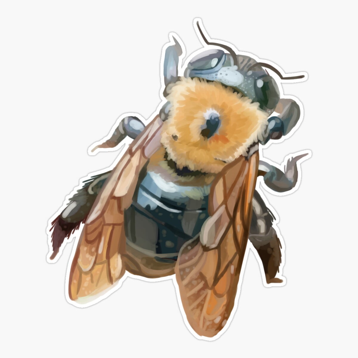 DOPASTICKER Southern Carpenter Bee 2 Sticker, Phone Sticker Car ...