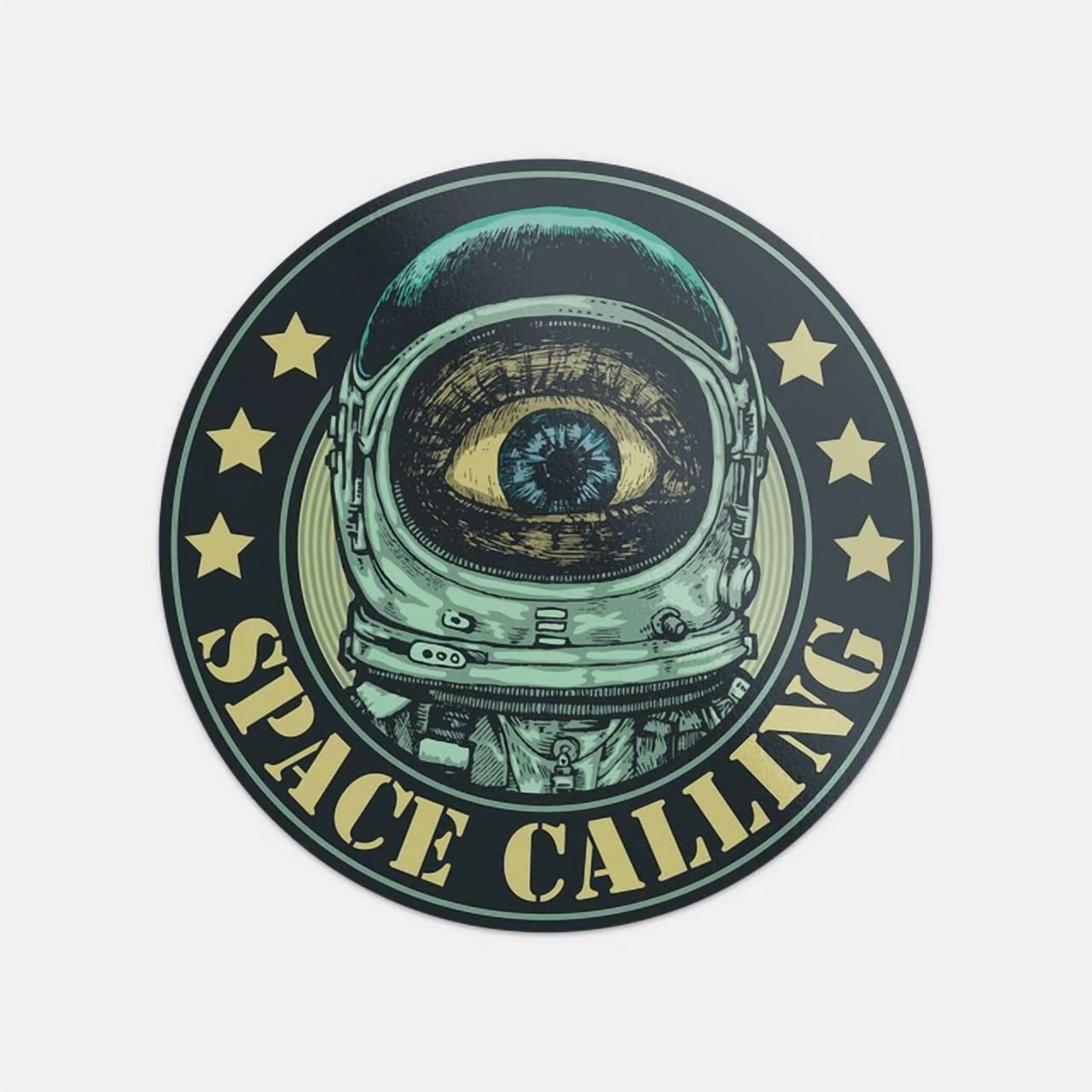 DOPASTICKER Space Calling Emblem Astronaut Sticker Decal Phone Decal ...