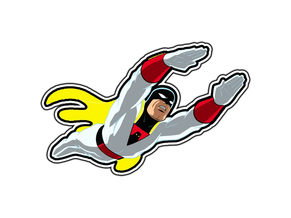 DOPASTICKER Space Ghost Flying Sticker Decal Phone Decal Water Bottle ...