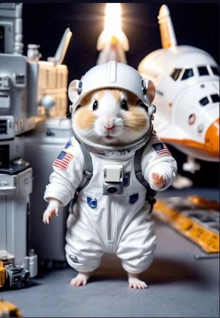 DOPASTICKER Space Mouse Sticker Cute Little Hamster Pet Rodent Phone ...