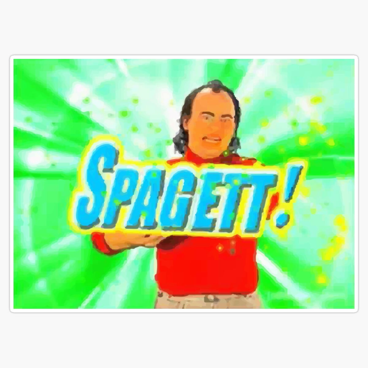 DOPASTICKER Spagett Tim And Stickeric Awesome Show Great Job153 Sticker ...