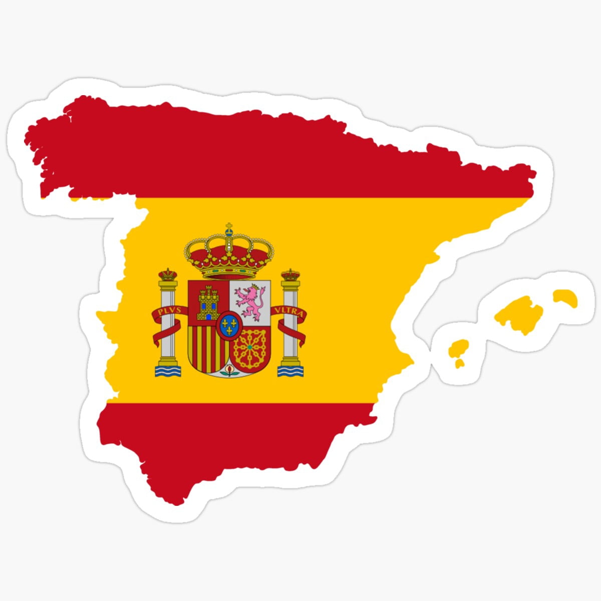 DOPASTICKER Spain Sticker. Gift You - Decorate Laptops, Water Bottles ...