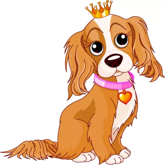 DOPASTICKER Spaniel Dog King Cute Animal Sticker Decal Phone Decal ...