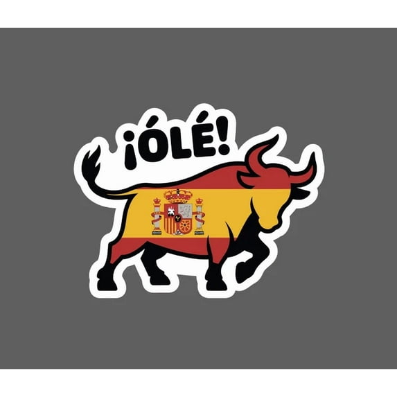 DOPASTICKER Spanish Matador Sticker Bull Spain Sport History Ole ...