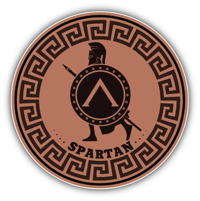 DOPASTICKER Spartan Soldier Label Sticker Decal Phone Decal Water ...