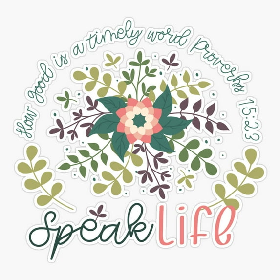 DOPASTICKER Speak Life Christian Bible Sticker, Phone Sticker Car ...