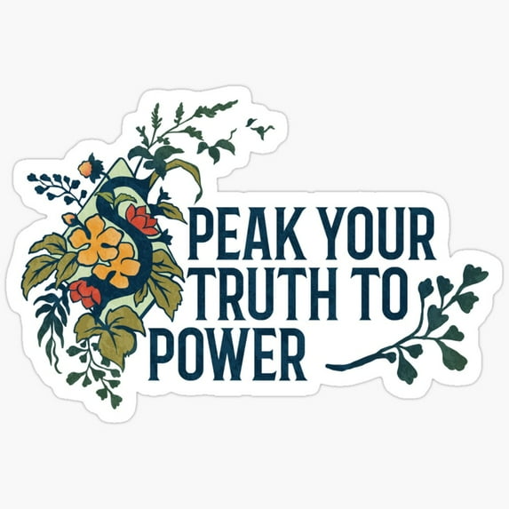 DOPASTICKER Speak Your Truth To Power Gift You - Phone Stickers ...