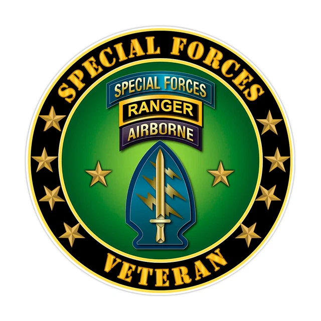 DOPASTICKER Special Forces Ranger Veteran Sticker Military Soldier ...
