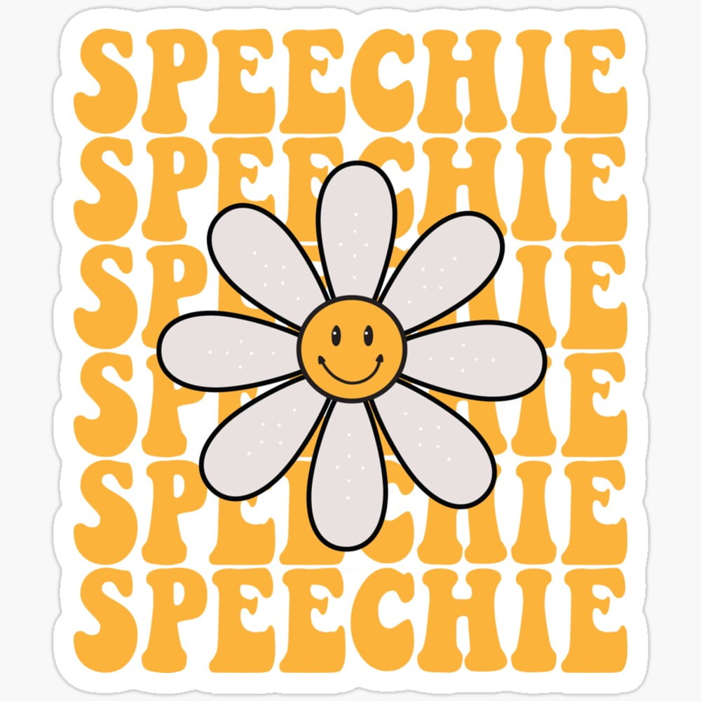 DOPASTICKER Speechie Slp Retro Speech Therapy Speech Language ...