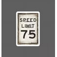 DOPASTICKER Speed Limit 75 Traffic Sign Decorative Laptop, Phone ...