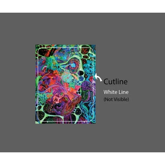 DOPASTICKER Spilled Paint Sticker Abstract Art Artist Painting Sticker ...