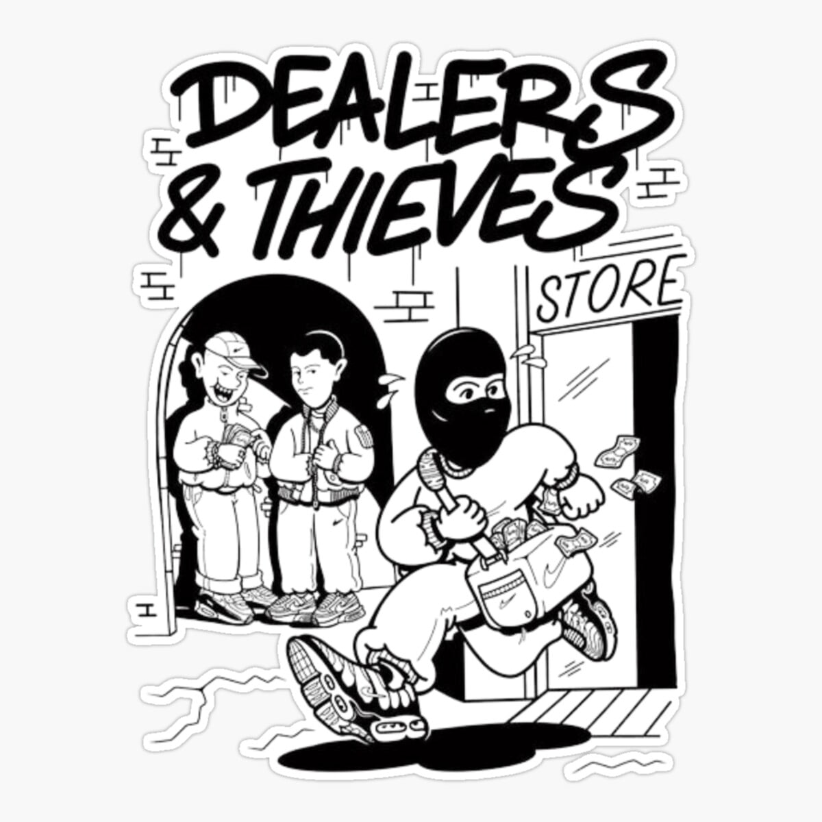 DOPASTICKER Splash Bernese Mountain Dog Sticker, Phone Sticker Car ...