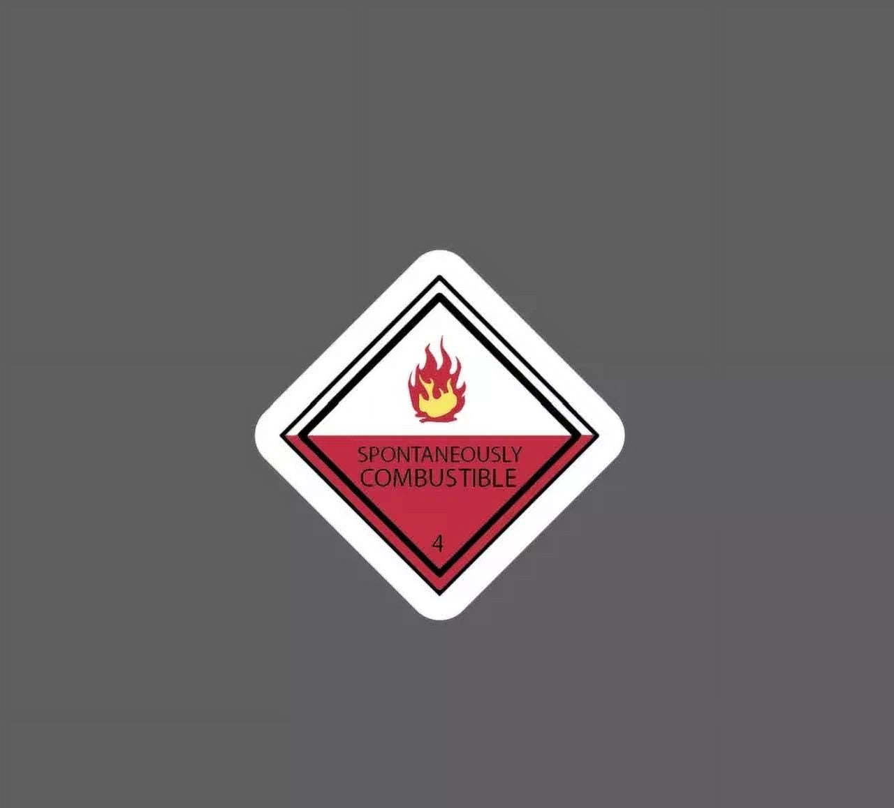 DOPASTICKER Spontaneously Combustible Warning Decorative Laptop, Phone ...