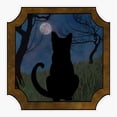 DOPASTICKER Spooky Black Cat Portrait Sticker, Phone Sticker Car ...