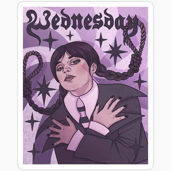 DOPASTICKER Spooky Girl Sticker Waterproof Sticker For Water Bottles ...