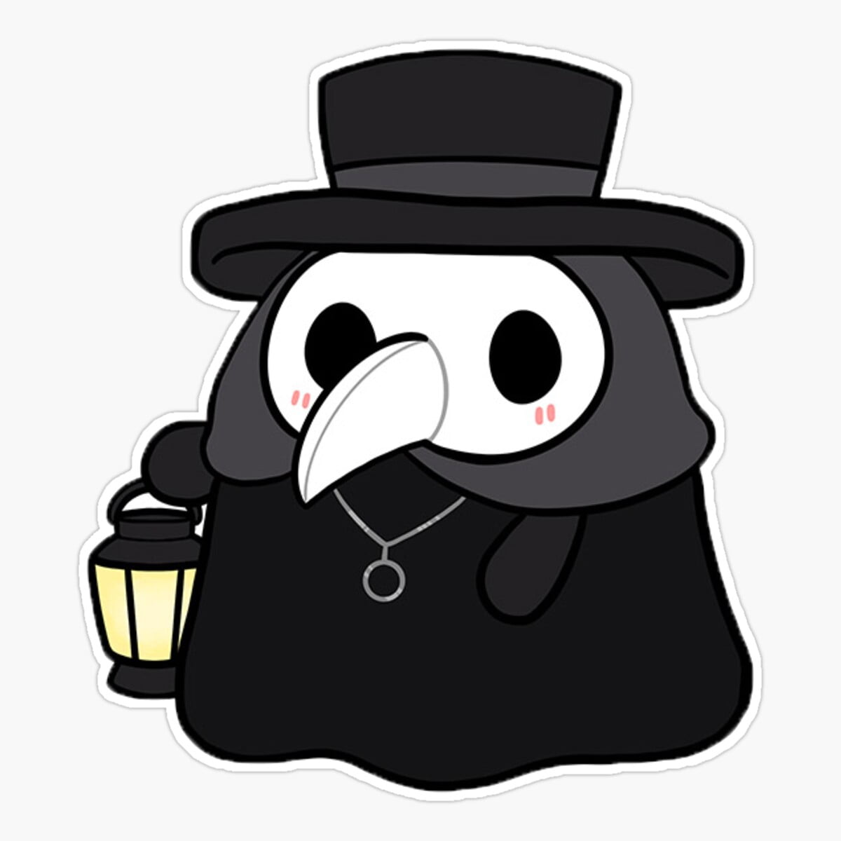 DOPASTICKER Spooky Mode, Plague Nurse Sticker, Phone Sticker Car ...