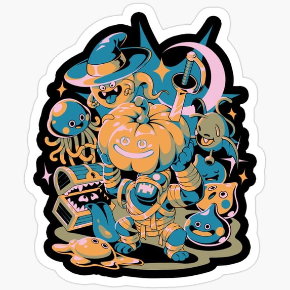 DOPASTICKER Spooky Quest Perfect Gift Everyone Phone Decal Water Bottle ...