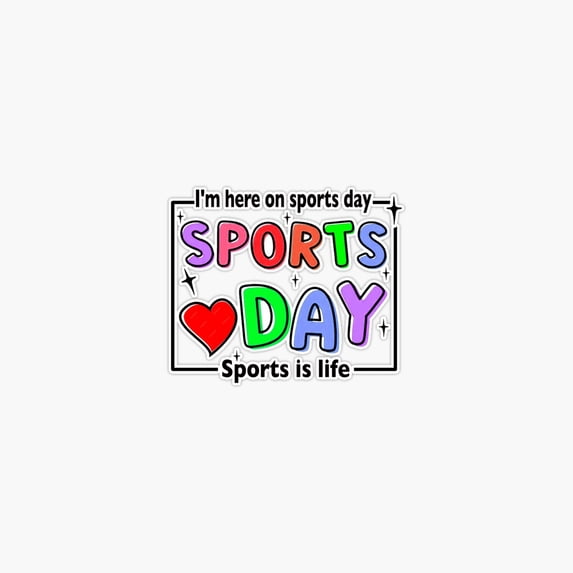 DOPASTICKER Sports Day For Girls & Boys Sticker, Phone Sticker Car ...
